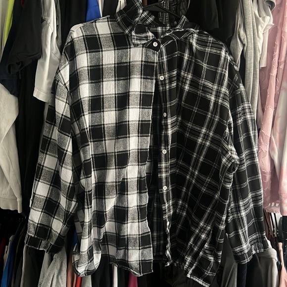 SHEIN | Tops | Plain Flannel From Shein | Poshmark